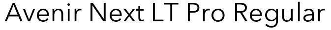 Avenir Next LT Pro Regular Font: Free Download | MaisFontes