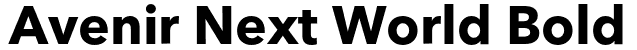 Avenir Next World Bold Font: Free Download | MaisFontes