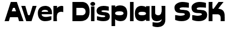 Aver Display SSK: Baixar Fonte Grátis | MaisFontes