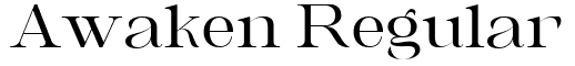 Awaken Regular: Free Font Download | MaisFontes