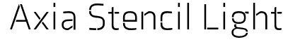 Axia Stencil Light: Free Font Download | MaisFontes