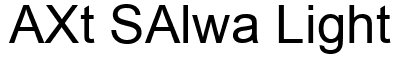 AXt SAlwa Light Font: Free Download | MaisFontes