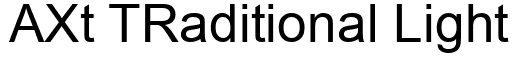 AXt TRaditional Light: Free Font Download | MaisFontes