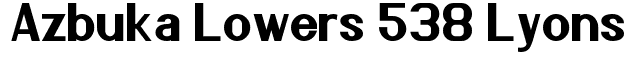 Azbuka Lowers 538 Lyons: Baixar Fonte Grátis | MaisFontes