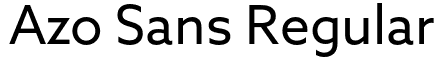 Azo Sans Regular Font: Free Download | MaisFontes