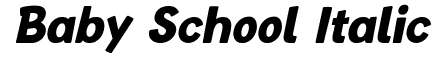 Baby School Italic Font: Free Download | MaisFontes