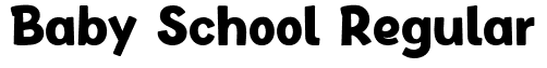 Baby School Regular Font: Free Download | MaisFontes