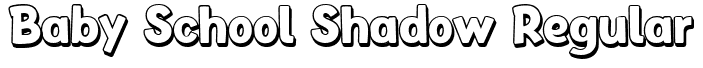 Baby School Shadow Regular Font: Free Download | MaisFontes