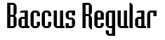 Baccus Regular: Free Font Download | MaisFontes