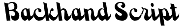 Backhand Script: Free Font Download | MaisFontes