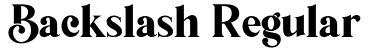 Backslash Regular: Free Font Download | MaisFontes