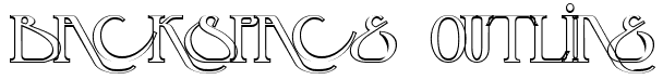 Backspace Outline: Free Font Download | MaisFontes