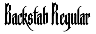 Backstab Regular: Free Font Download | MaisFontes