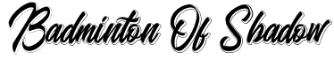 Badminton Of Shadow: Free Font Download | MaisFontes