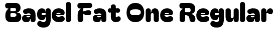 Bagel Fat One Regular: Download Free Font | MaisFontes