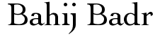 Bahij Badr: Free Font Download | MaisFontes