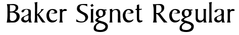 Baker Signet BT: Download Free Font | MaisFontes