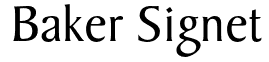 Baker Signet BT: Download Free Font | MaisFontes