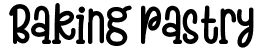 Baking Pastry Font: Free Download | MaisFontes