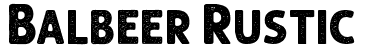 Balbeer Rustic Font: Free Download | MaisFontes