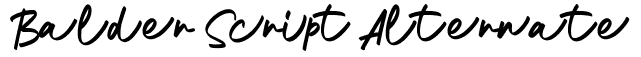 Balder Script Alternate: Free Font Download | MaisFontes