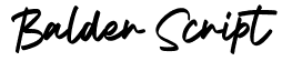 Balder Script: Free Font Download | MaisFontes