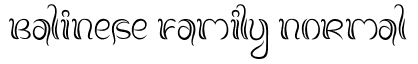 Balinese Family Normal Font: Free Download | MaisFontes