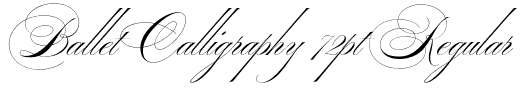 Ballet Calligraphy 72pt Regular: Baixar Fonte Grátis | MaisFontes