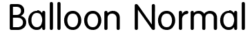 Balloon Normal Font: Free Download | MaisFontes
