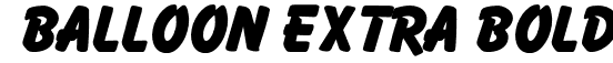 Balloon Extra Bold Font: Free Download | MaisFontes