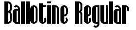 Ballotine Regular: Free Font Download | MaisFontes
