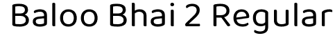 Baloo Bhai Font: Free Download | MaisFontes