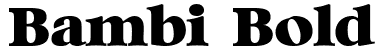 Bambi Bold: Free Font Download | MaisFontes