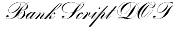 Bank Script DOT: Free Font Download | MaisFontes