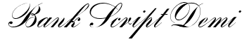 Bank Script Demi: Free Font Download | MaisFontes
