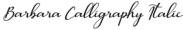 Barbara Calligraphy Italic: Free Font Download | MaisFontes