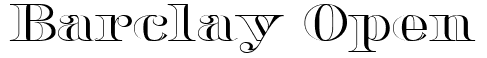 Barclay Open: Free Font Download | MaisFontes