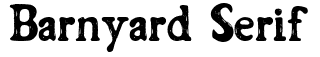 Barnyard Serif: Free Font Download | MaisFontes