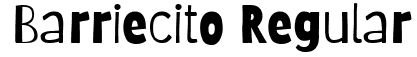 Barriecito Regular: Free Font Download | MaisFontes