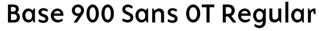 Base 900 Sans OT Regular Font: Free Download | MaisFontes