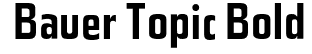 Bauer Topic Bold Font: Free Download | MaisFontes