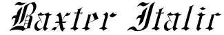 Baxter Italic: Free Font Download | MaisFontes