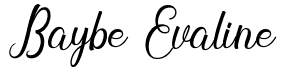 Baybe Evaline: Free Font Download | MaisFontes