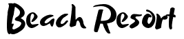 Beach Resort: Free Font Download | MaisFontes