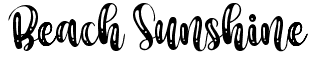 Beach Sunshine Font: Free Download | MaisFontes
