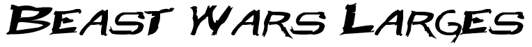 Beast Wars Larges Font: Free Download | MaisFontes