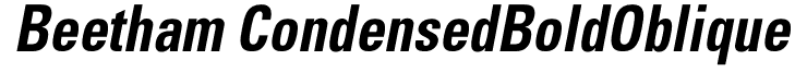 Beetham CondensedBoldOblique: Free Font Download | MaisFontes