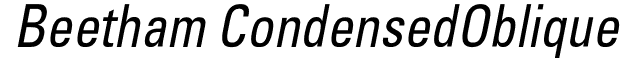 Beetham CondensedOblique: Free Font Download | MaisFontes