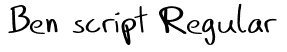 Ben script Regular: Baixar Fonte Grátis | MaisFontes