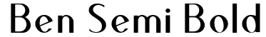 Ben Semi Bold Font: Free Download | MaisFontes